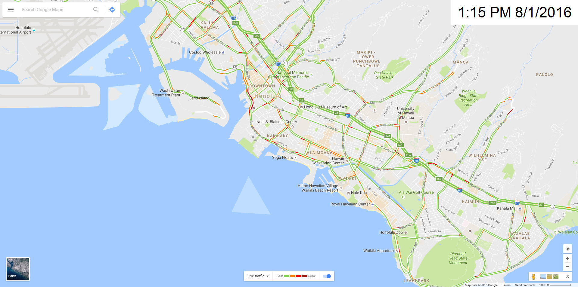 Honolulu Traffic Maps