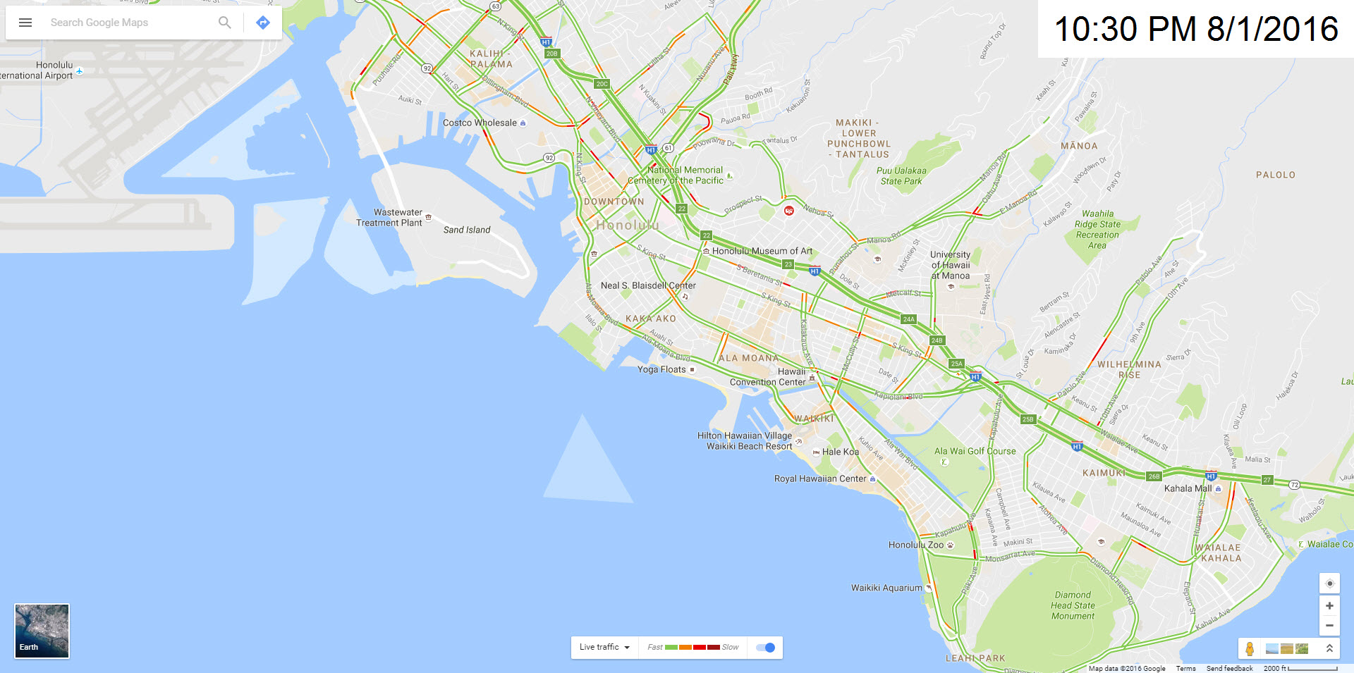 Honolulu Traffic Maps