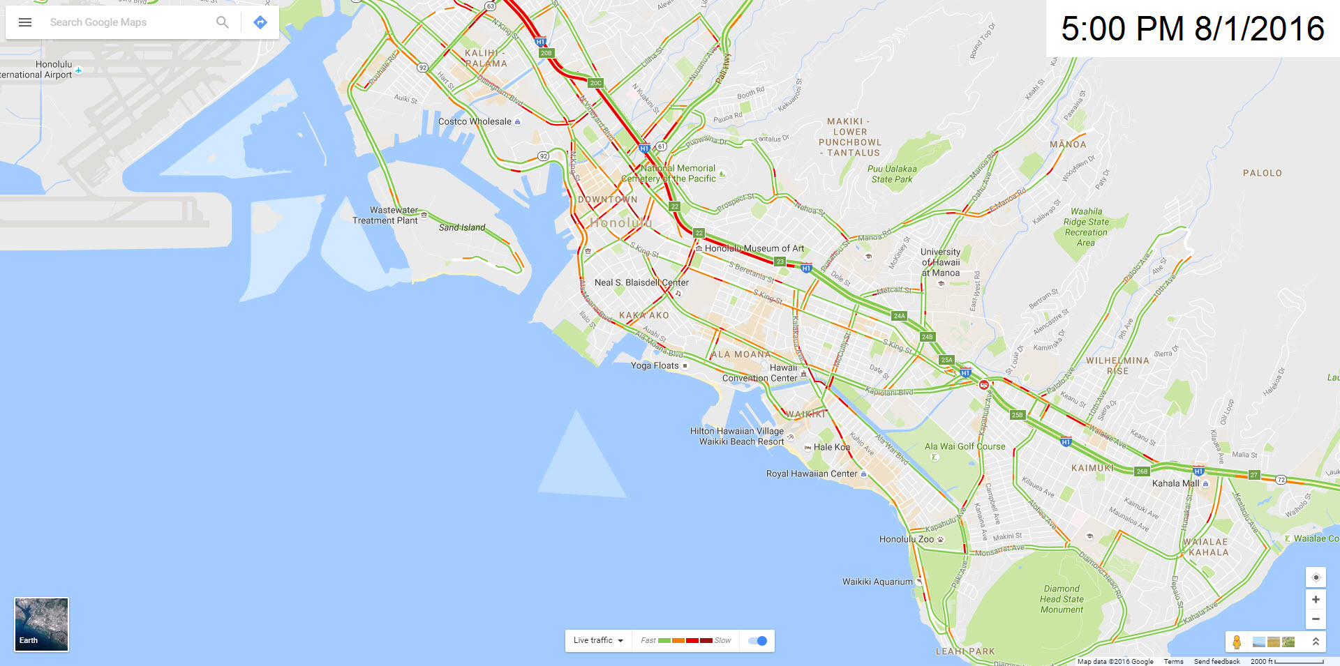 Honolulu Traffic Maps