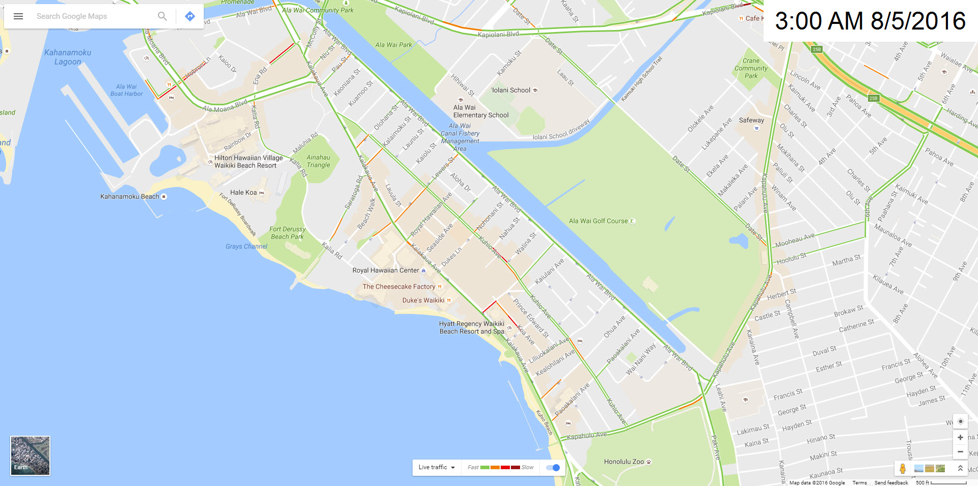Waikiki Traffic Maps